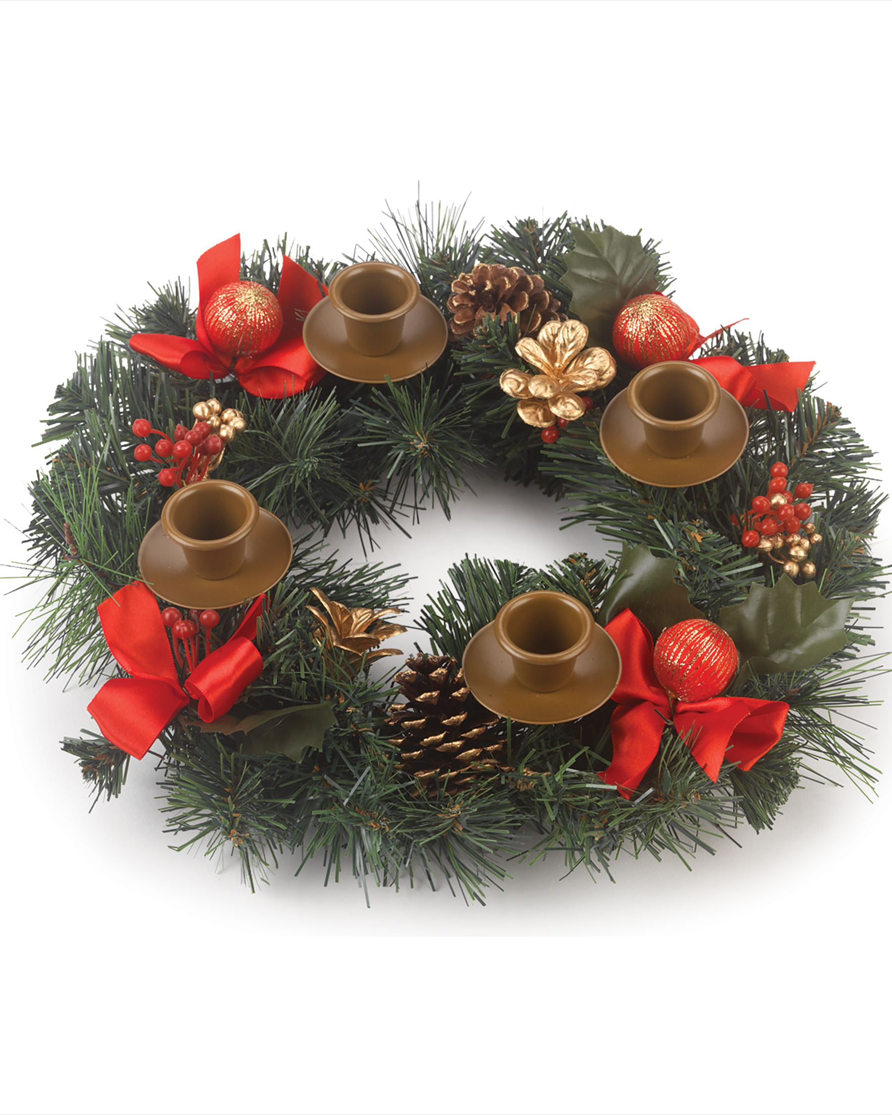 CM Almy | Red Ribbon Advent Wreath