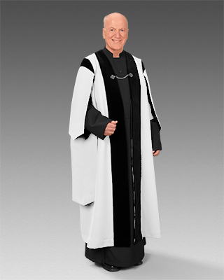 CM Almy | Verger Gown with Plain Sleeves