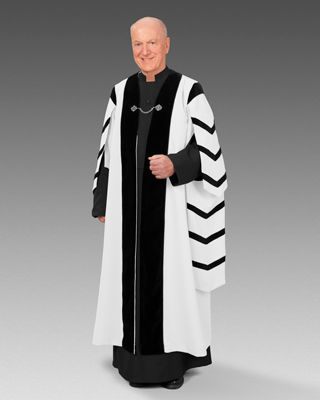 CM Almy | Verger Gown with Trimmed Sleeves