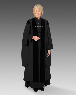 CM Almy | Verger Gown with Plain Sleeves