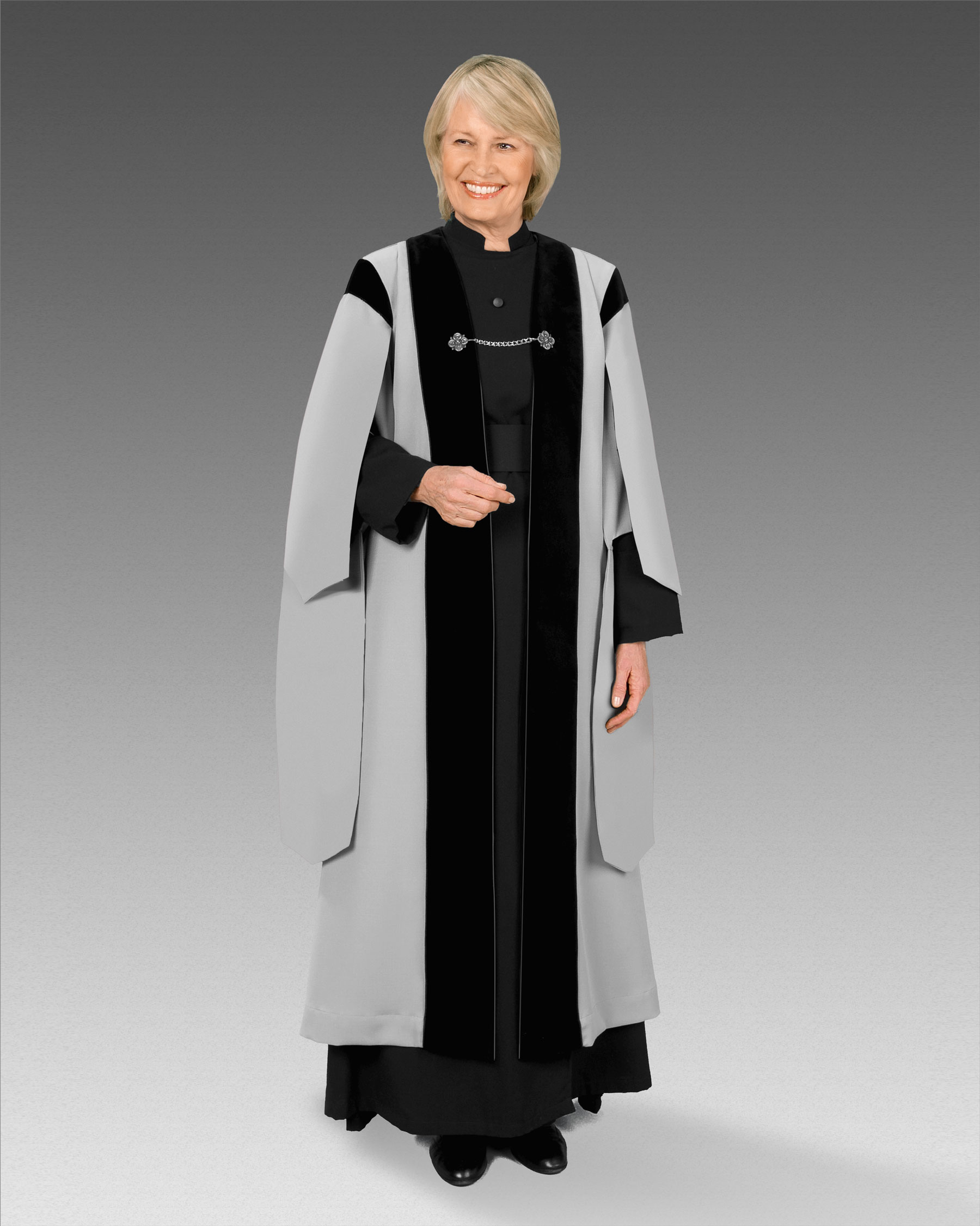 CM Almy | Verger Gown with Plain Sleeves