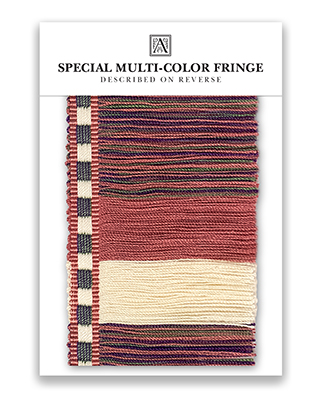 CM Almy | Multi-Color Rayon Fringe Swatch