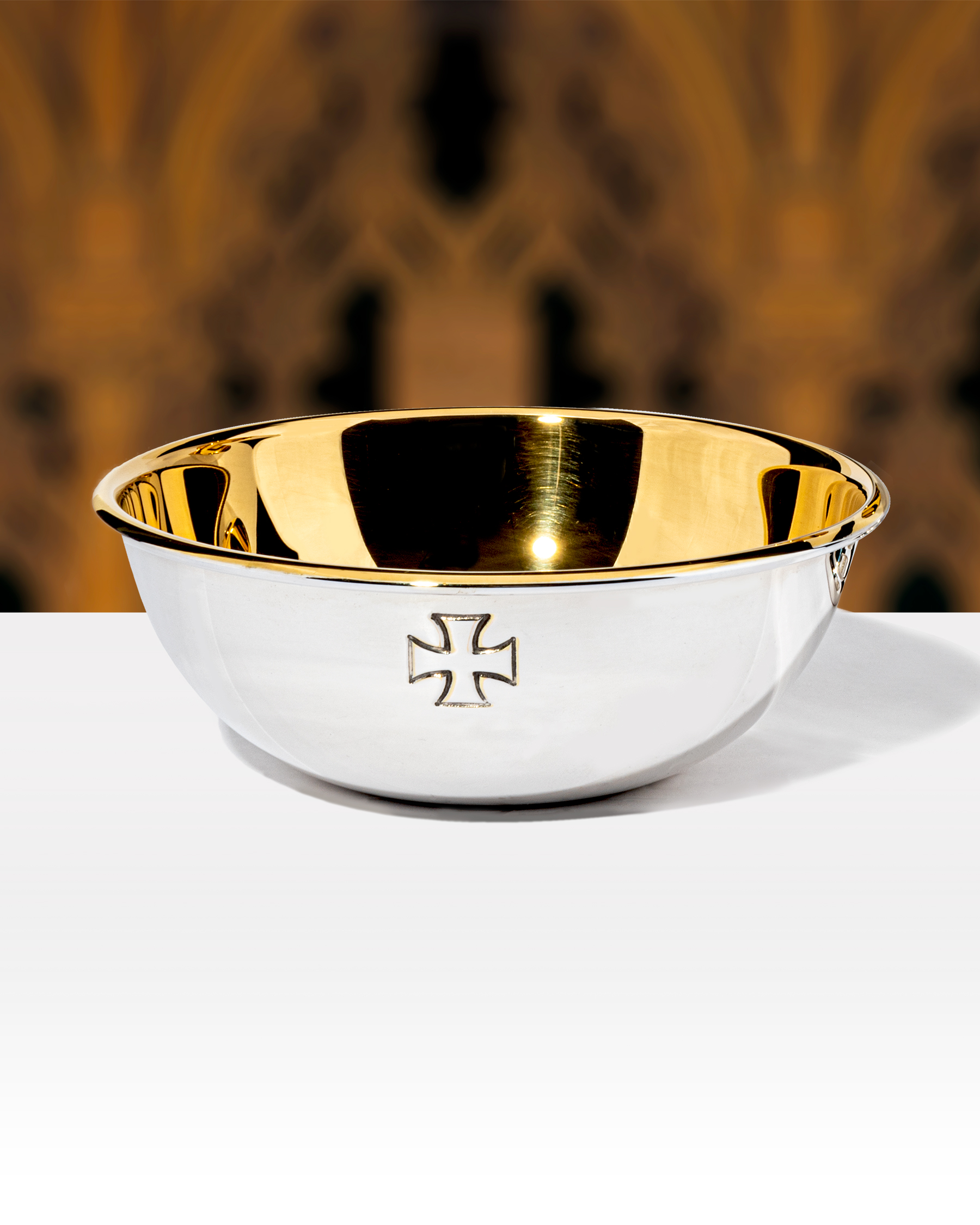 CM Almy | Lavabo Bowl with Engraved Pattee Cross